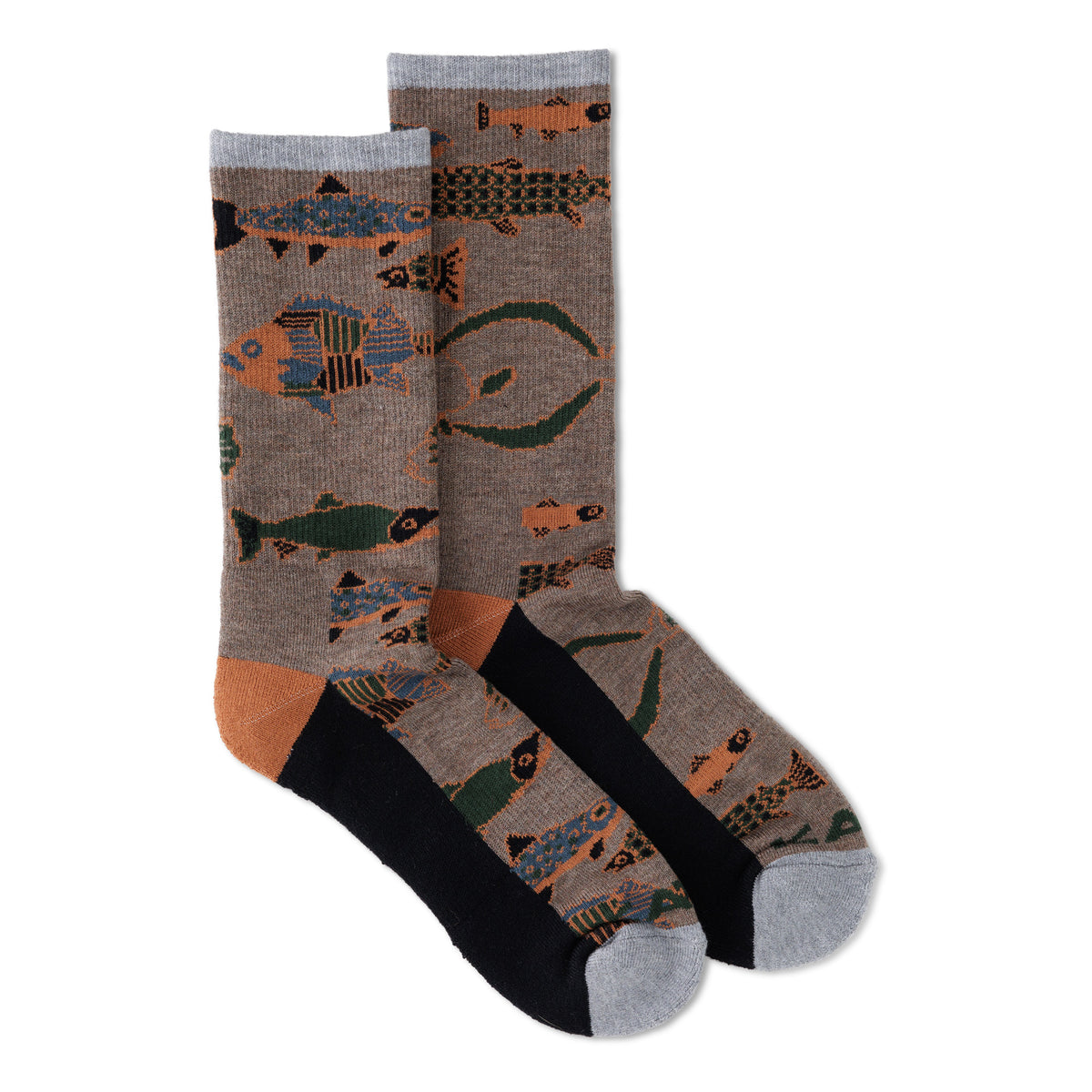 KAVU Moonwalk Socks (Fish Stack) – KAVU Europe
