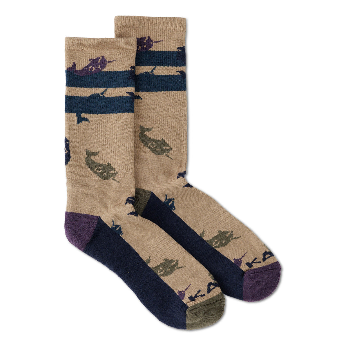 KAVU Moonwalk Socks (Narwhal Seas) – KAVU Europe