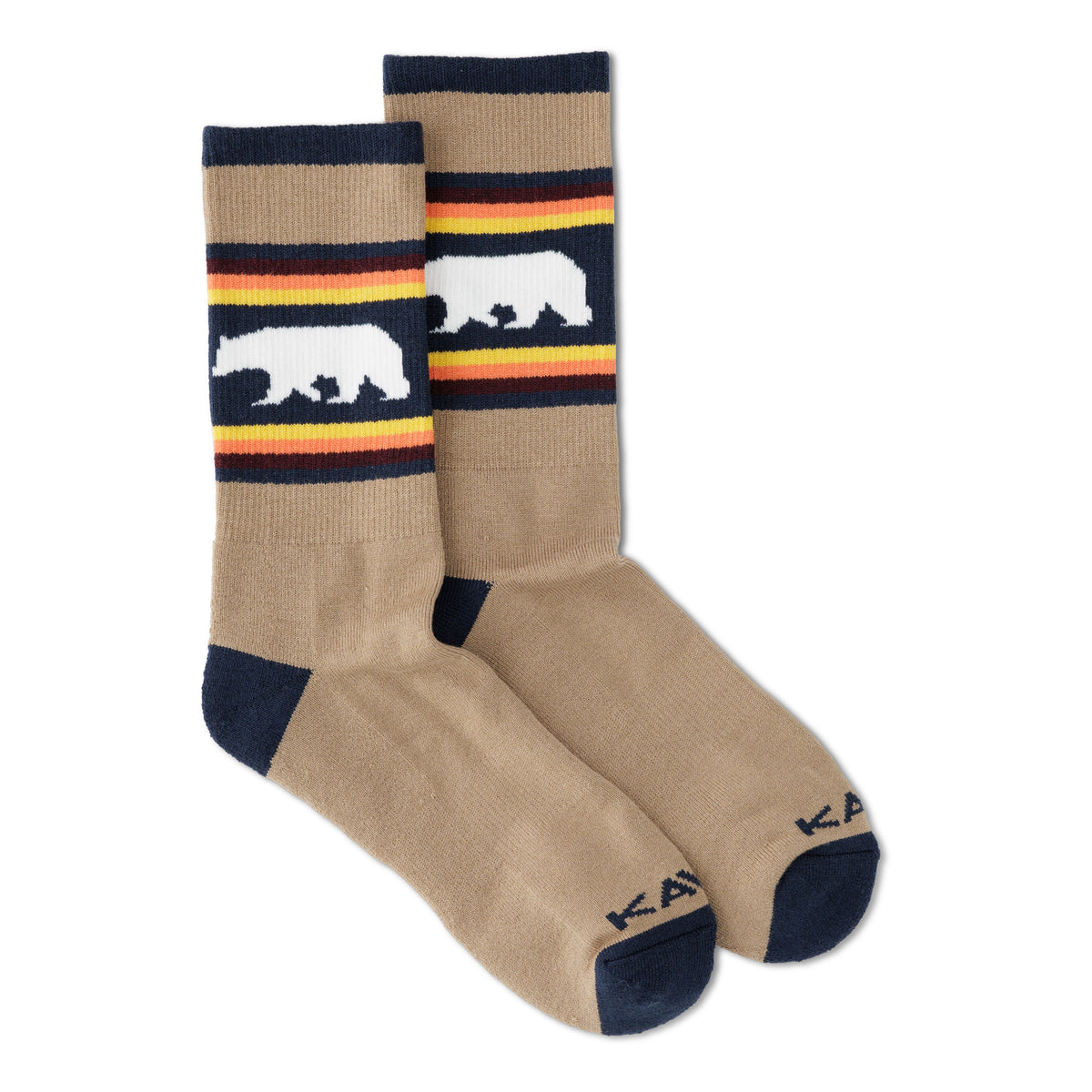 KAVU Moonwalk Socks (Snow Bear) – KAVU Europe