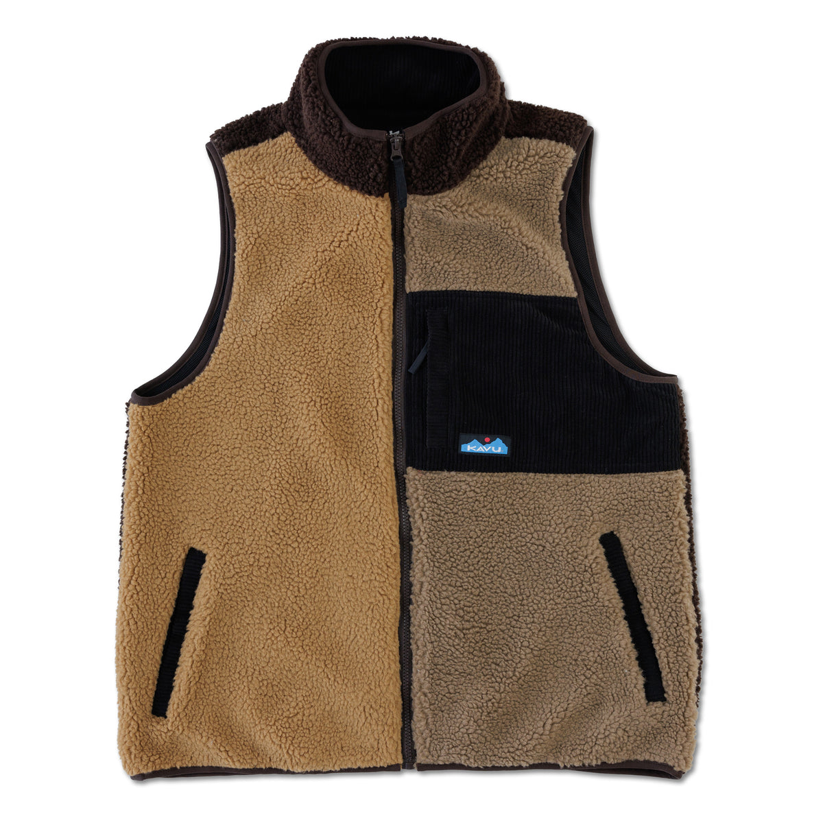 KAVU Cooper Fleece Vest (Wild Wood Block) – KAVU Europe